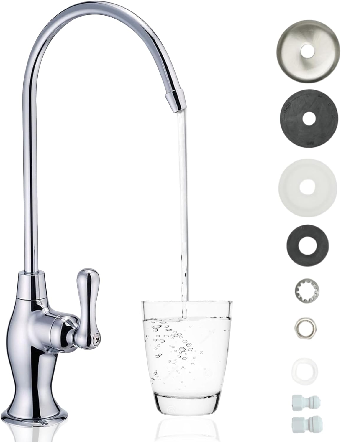 Puroflo Chrome Reverse Osmosis Faucet, NSF Certified Lead-Free Drinking ...
