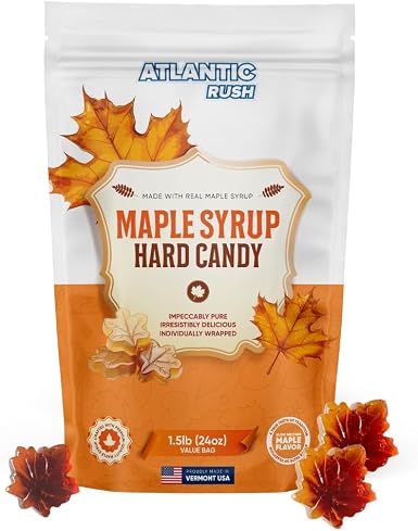 Real Maple Syrup Leaf Drop Candy -Maple Drop Hard Candy- 1.5lb Bag ...