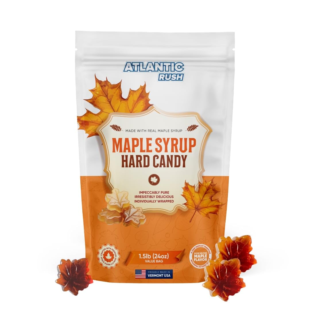 Amazon.com : Real Maple Syrup Leaf Drop Candy -Maple Drop Hard Candy ...