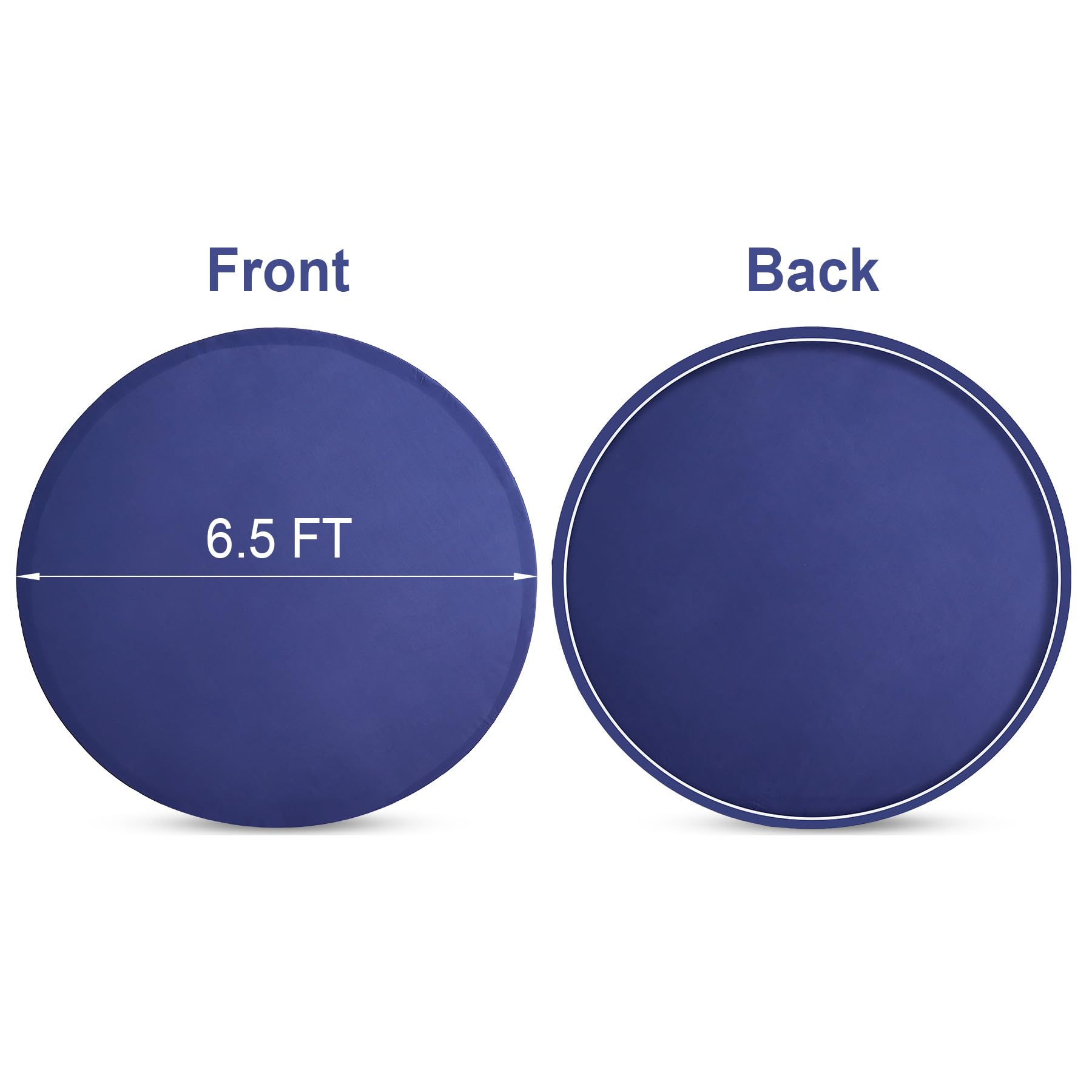 Snapklik.com : 65FT Navy Blue Round Backdrop Covers Circle Backdrop ...
