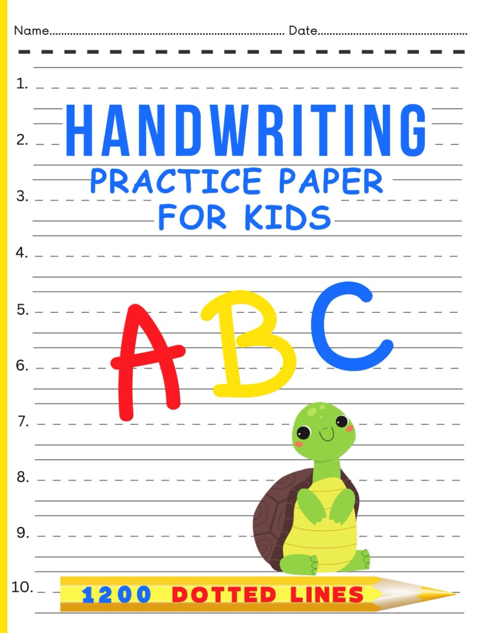 Handwriting Practice Paper for Kids: First Grade Writing Paper with ...