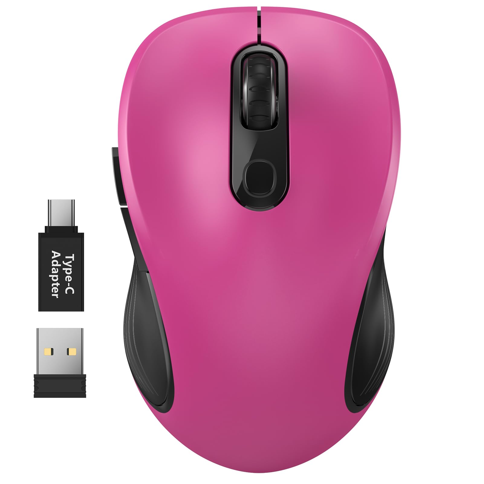 Amazon.com: WisFox 2.4G Wireless Mouse for Laptop, Ergonomic Computer ...