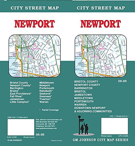 Newport, Rhode Island Street Map: Amazon.co.uk: GM Johnson ...