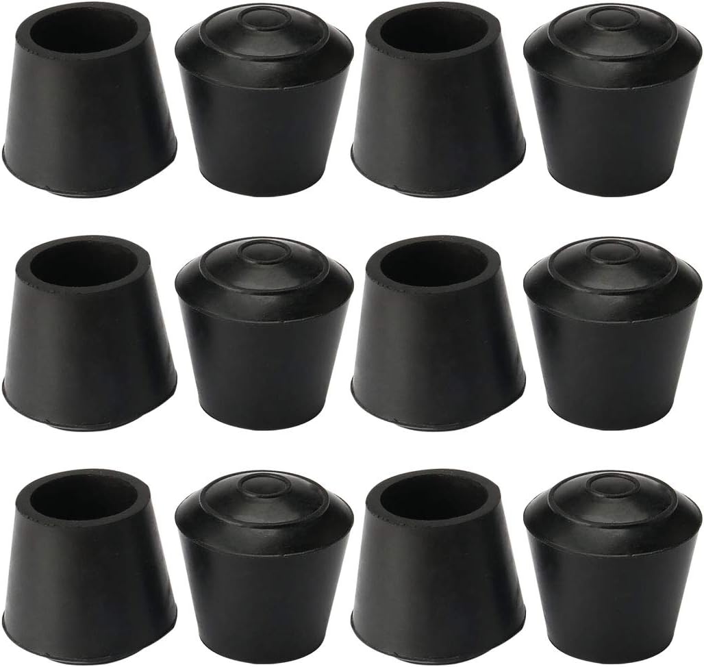 16x Rubber Furniture Feet Ferrule Caps Stoppers - Many Sizes & Colours ...