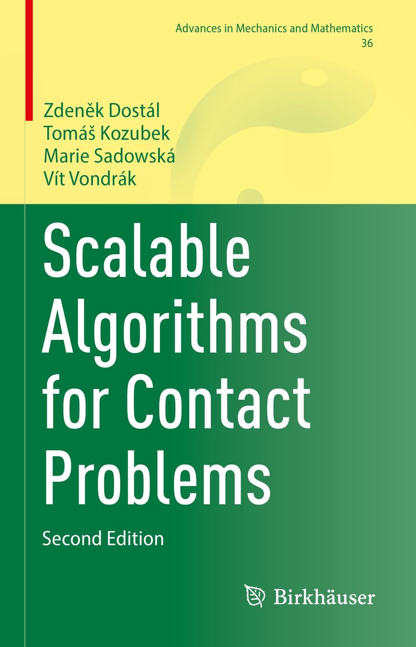 Amazon Scalable Algorithms For Contact Problems Advances In 3498