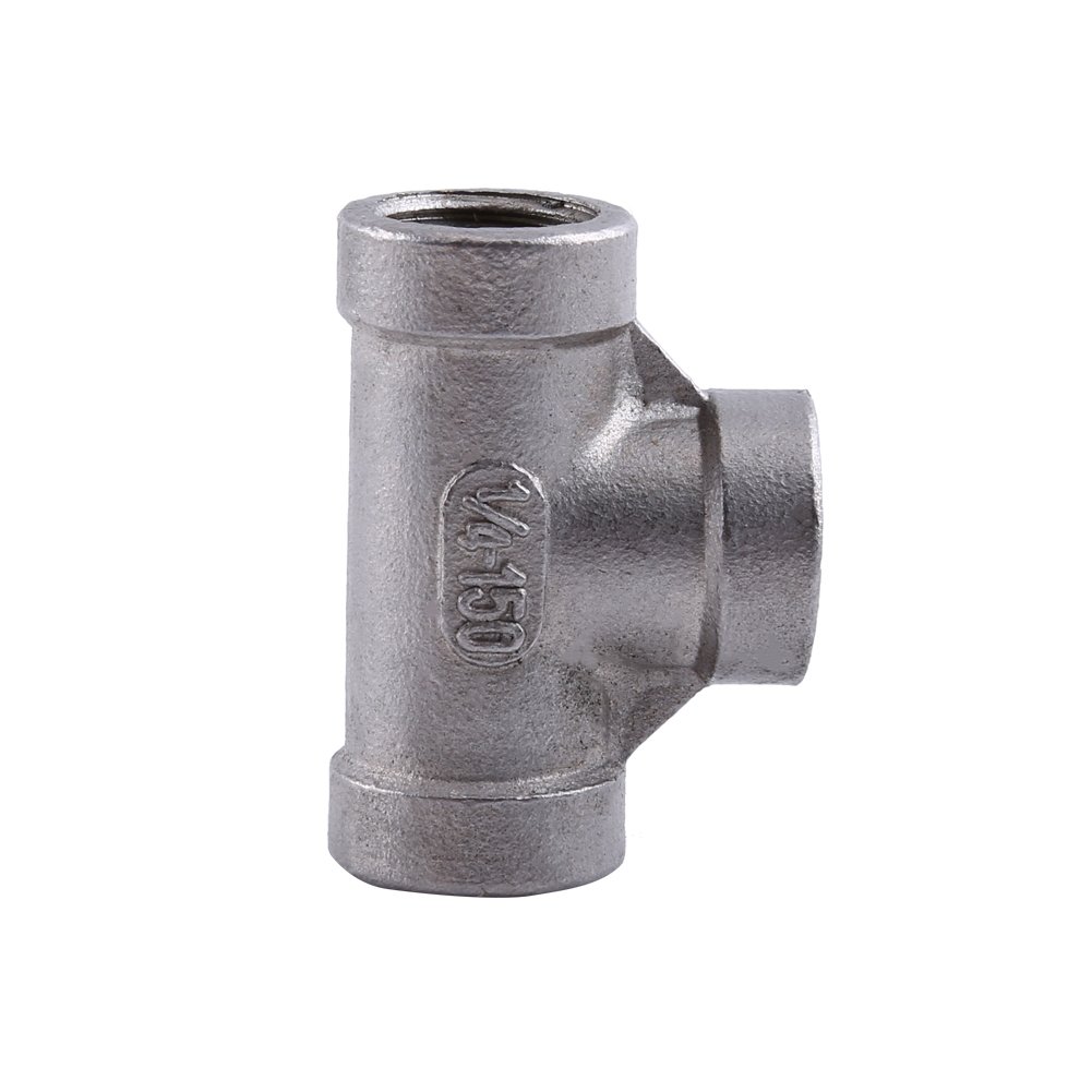 3 Way Female Threaded Pipe, Tee Fittings Stainless Steel SS 304 Movable ...