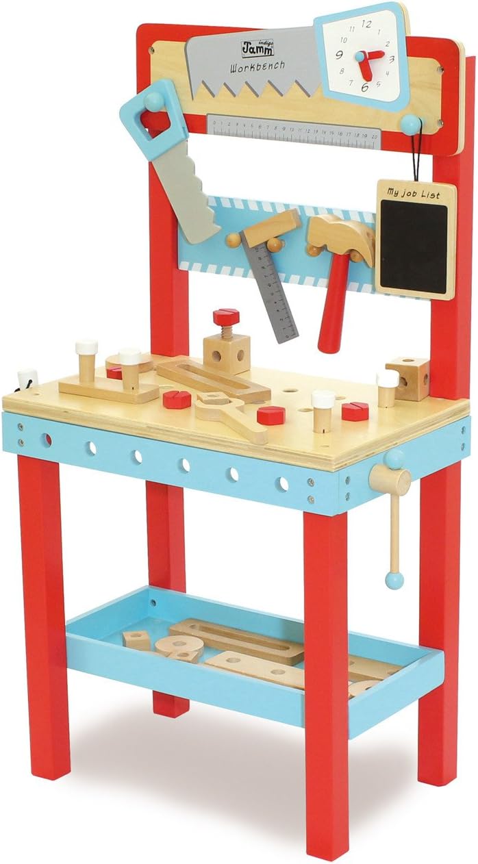 Indigo Jamm Little Carpenters Workbench, Pretend Play Wooden Toy Work ...