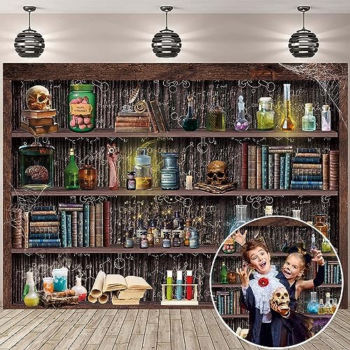Amazon.com : Mad Scientist Laboratory Backdrop for Kids Halloween Magic ...