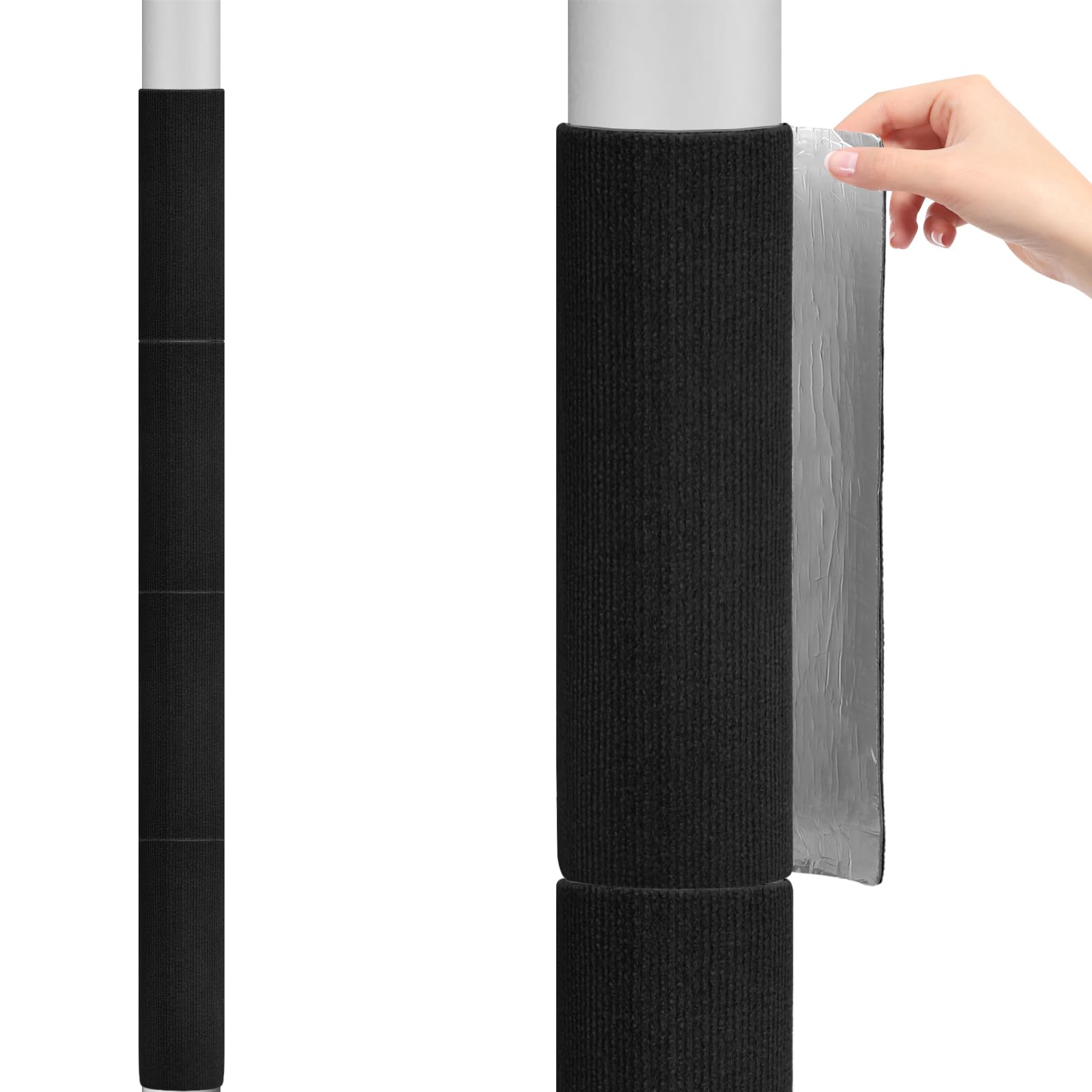 4Pcs Self-Adhesive Basement Pole Wrap,24*12 Inches Garage Pole Padding ...