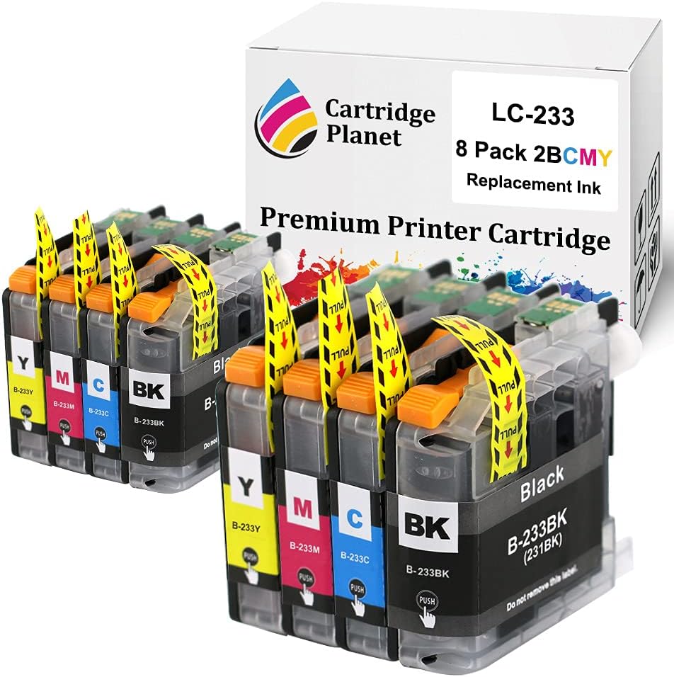 Brother Genuine LC233 Colour Ink Value Pack, Includes 1x Cyan, 1x ...