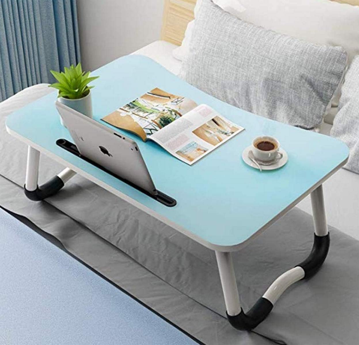Amazon.com : Laptop Bed Tray Table, Foldable Lap Desk Stand ...