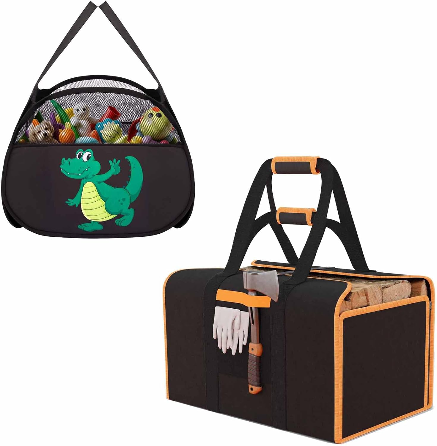 Amazon.com: YOHOOLYO 95L Toy Storage Basket Box Chest for Boys Baby Toddler Kids and 2 In 1 ...