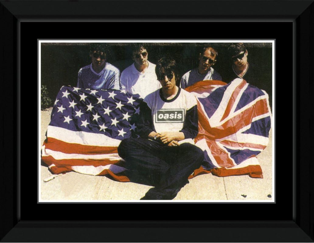 Amazon.co.jp: Oasis - Flags Framed Mini Poster - 10.2x14.7cm : ホーム＆キッチン