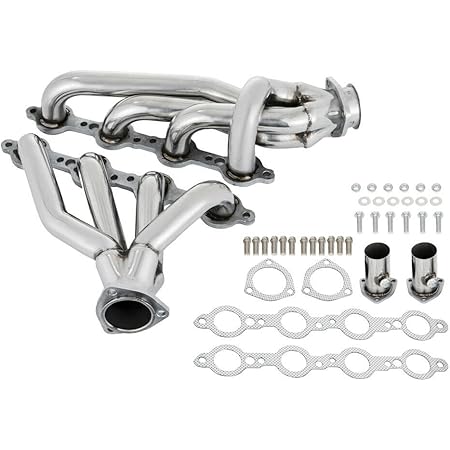 Amazon.com: ZBPRESS Exhaust Header,Stainless Steel LS Swap Headers, LS ...