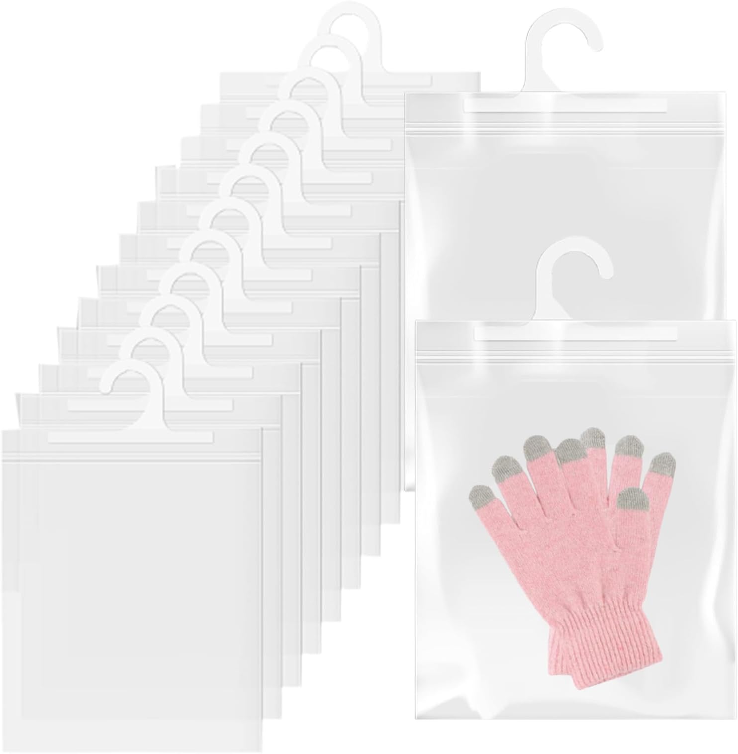 Amazon.com: Hanging Storage Bags, 30 Pack 10 * 12.5 inch Reusable Clear ...