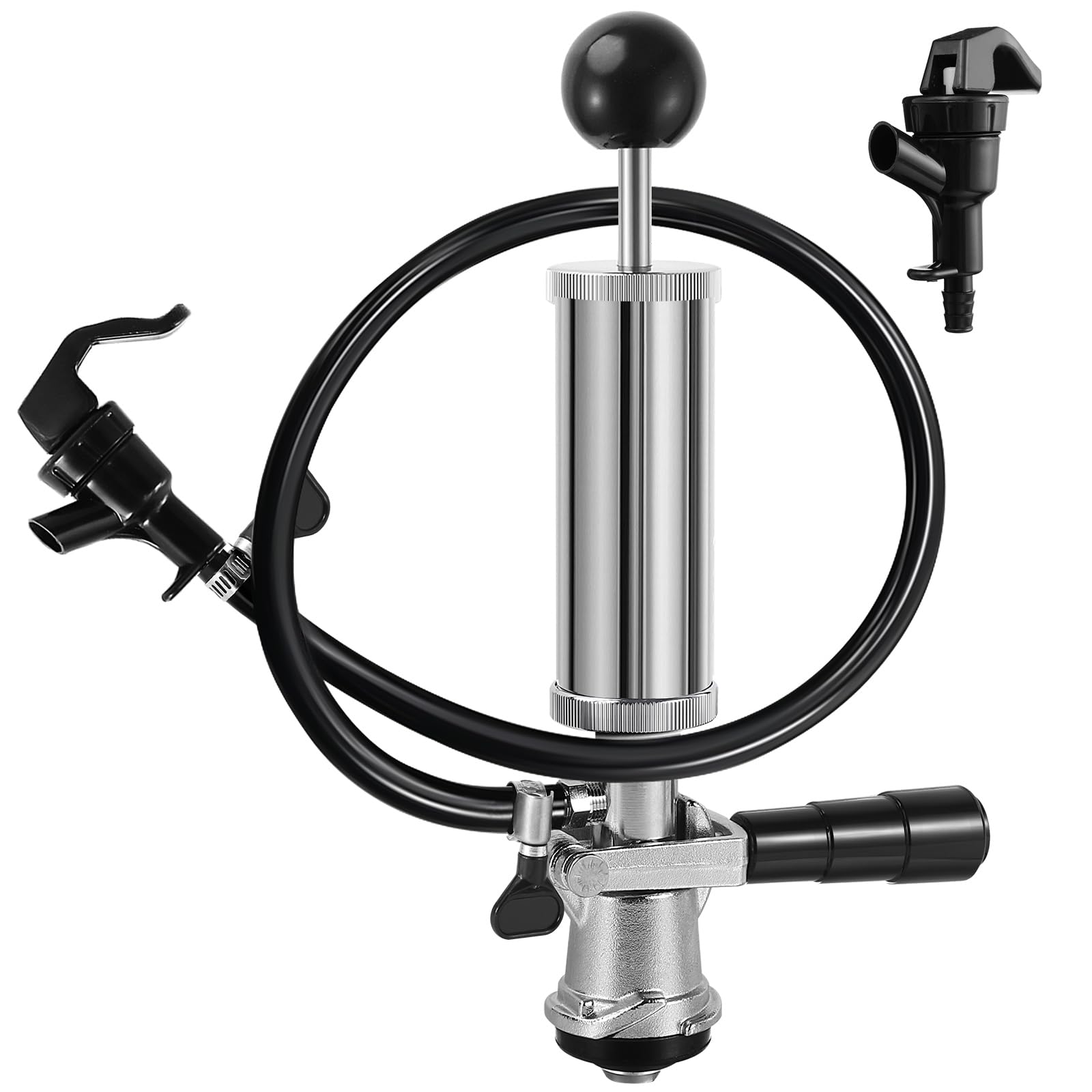 Amazon.com: Hgkeke Beer Tap Keg Hand Pump D System Keg Tap 4" Keg Party ...