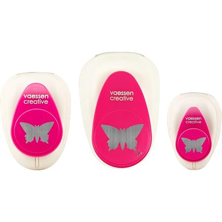 Vaessen Creative Motivstanzer Schmetterling 3, XL, Jumbo Stanzer ...