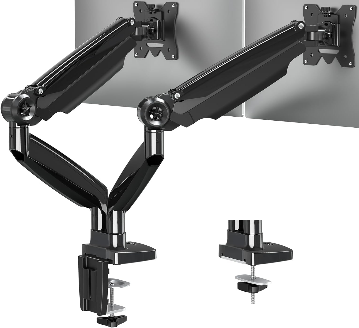 Amazon.com: VIVO Premium Aluminum Heavy Duty Dual Monitor Arm for ...