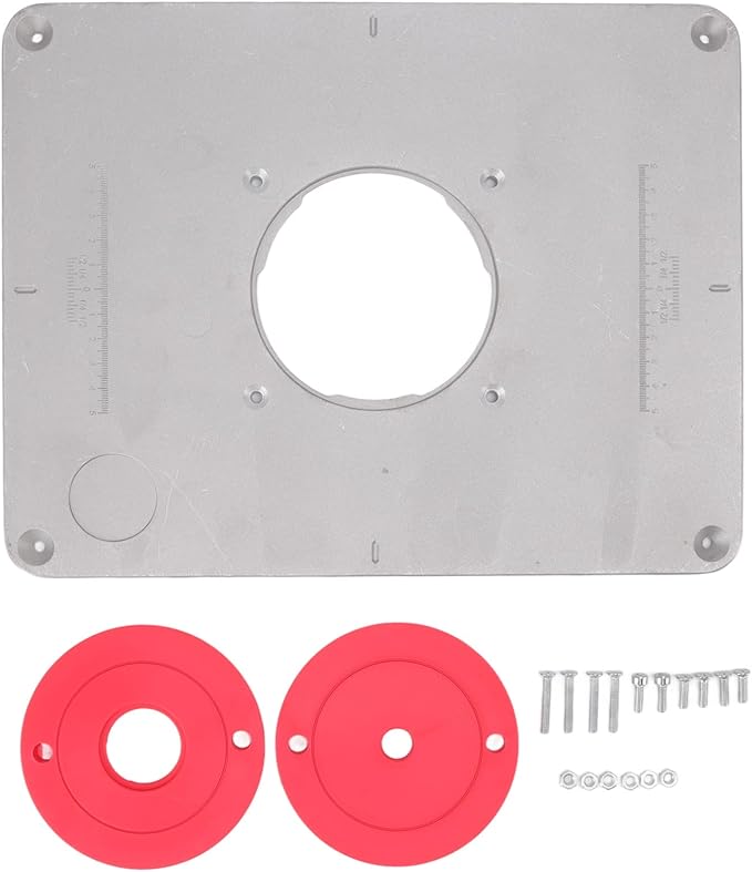 Amazon.com: Router Table Insert Plate, Aluminum Router Insert Plate ...