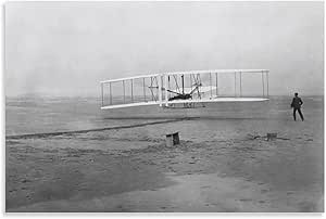 Amazon.com: 1903 Wright Brothers Famous First Flight Poster Aviation ...
