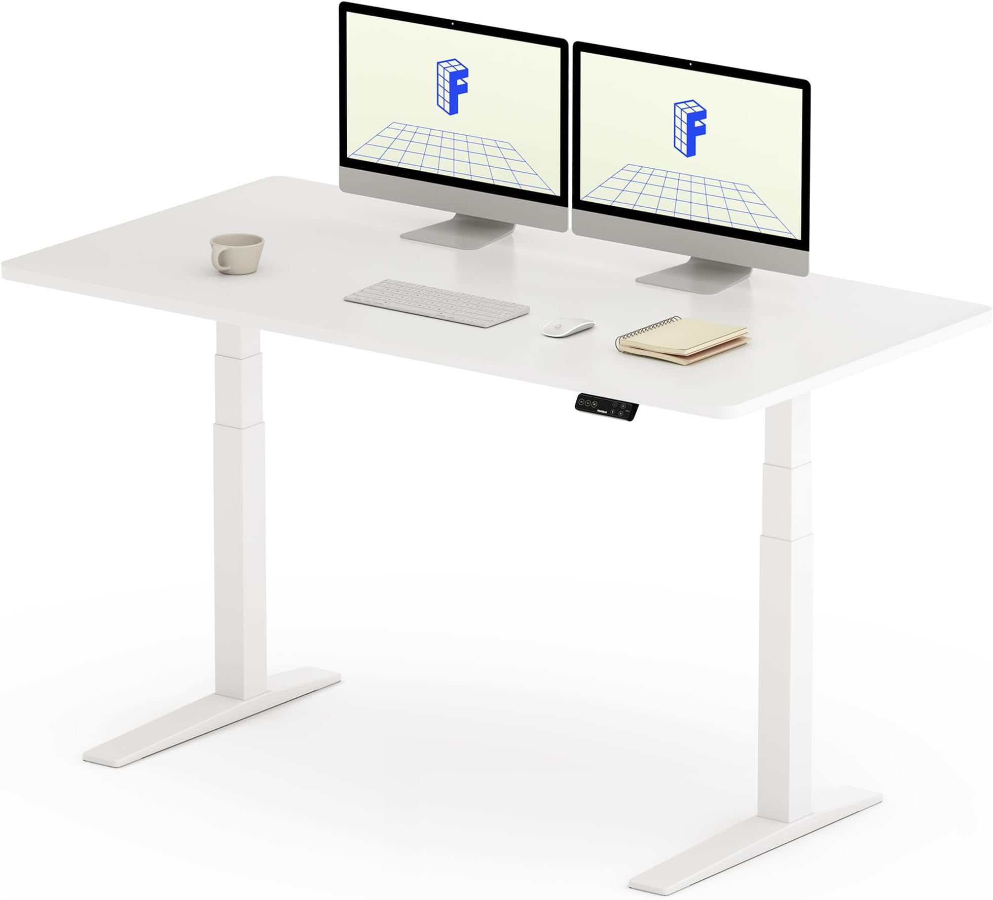 Amazon.co.jp: FLEXISPOT 昇降デスク E7H パソコンデスク スタンディングデスク 電動 メーカー5年保証 無段階高さ調節 耐荷重160kg デュアル静音モーター搭載 ...