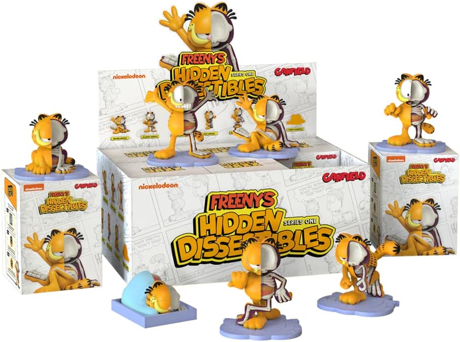 Amazon.com: Mighty Jaxx Freeny's Hidden Dissectibles: Garfield - Art ...