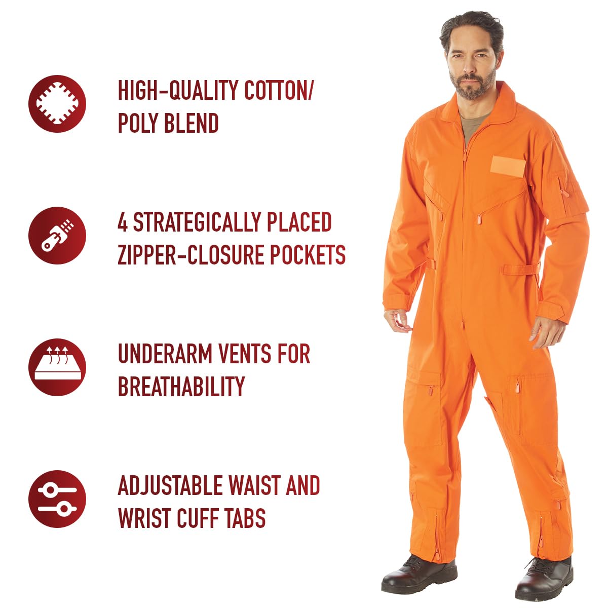 Snapklik.com : Rothco Flightsuit Mens Pilot Coveralls Costume Cosplay ...