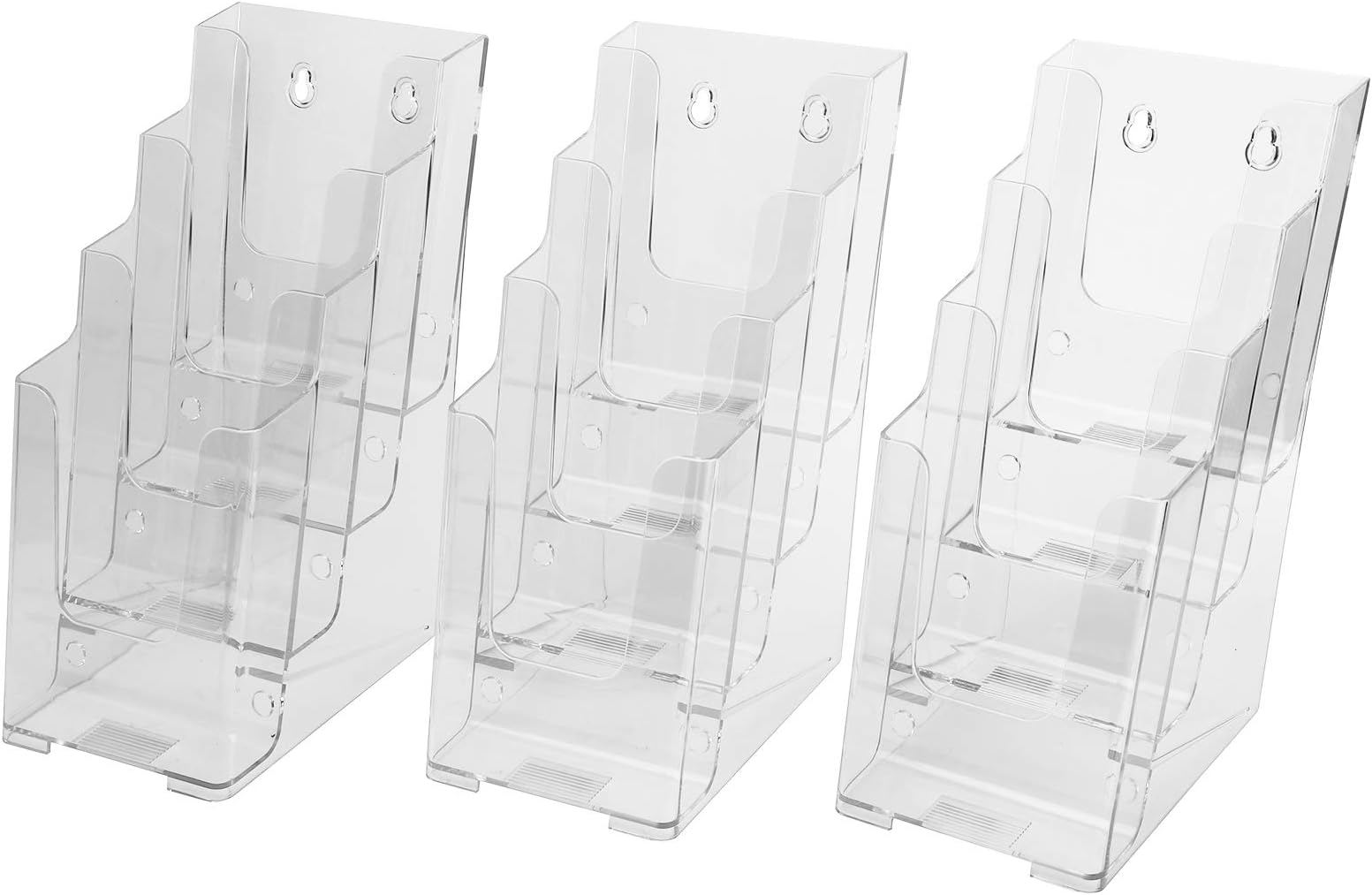 Amazon.com: SOURCEONE.ORG Premium Brochures Holder for 4” Trifold ...