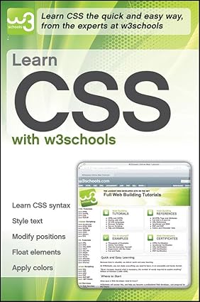 Amazon.com: Learn CSS with w3Schools: 9780470611920: W3Schools: Libros