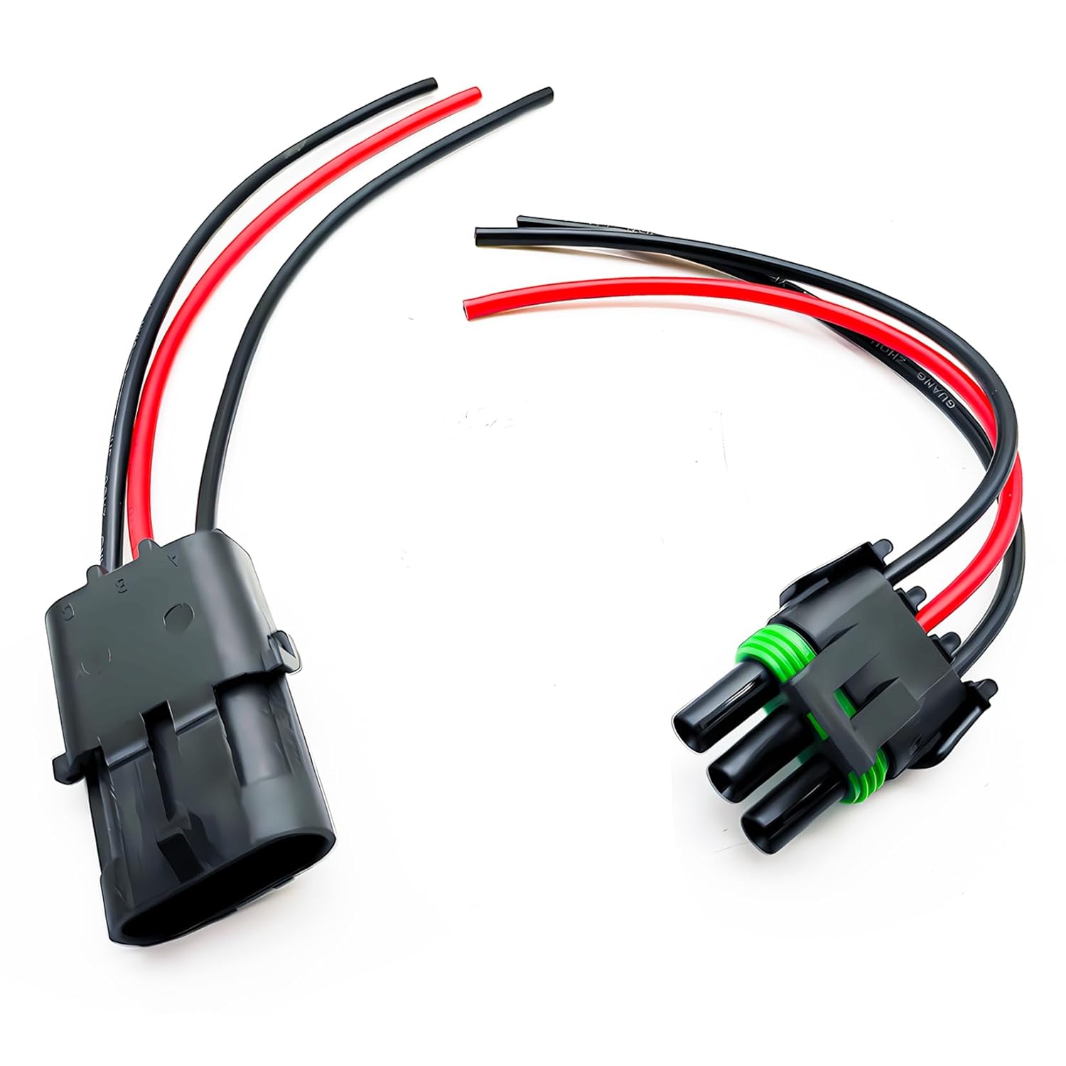 Amazon.com: Leezhen 3-Wire Weather Pack Connector Pigtail Harness Kit ...