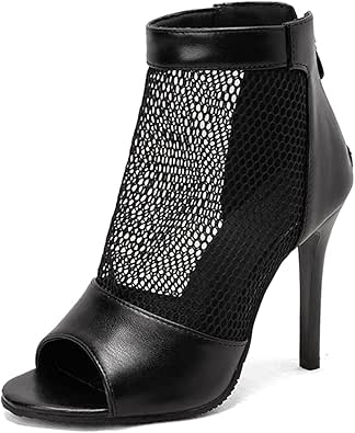 Amazon.com | Makmeoyw Fashion Peep Toe Mesh Air Summer Booties Women ...