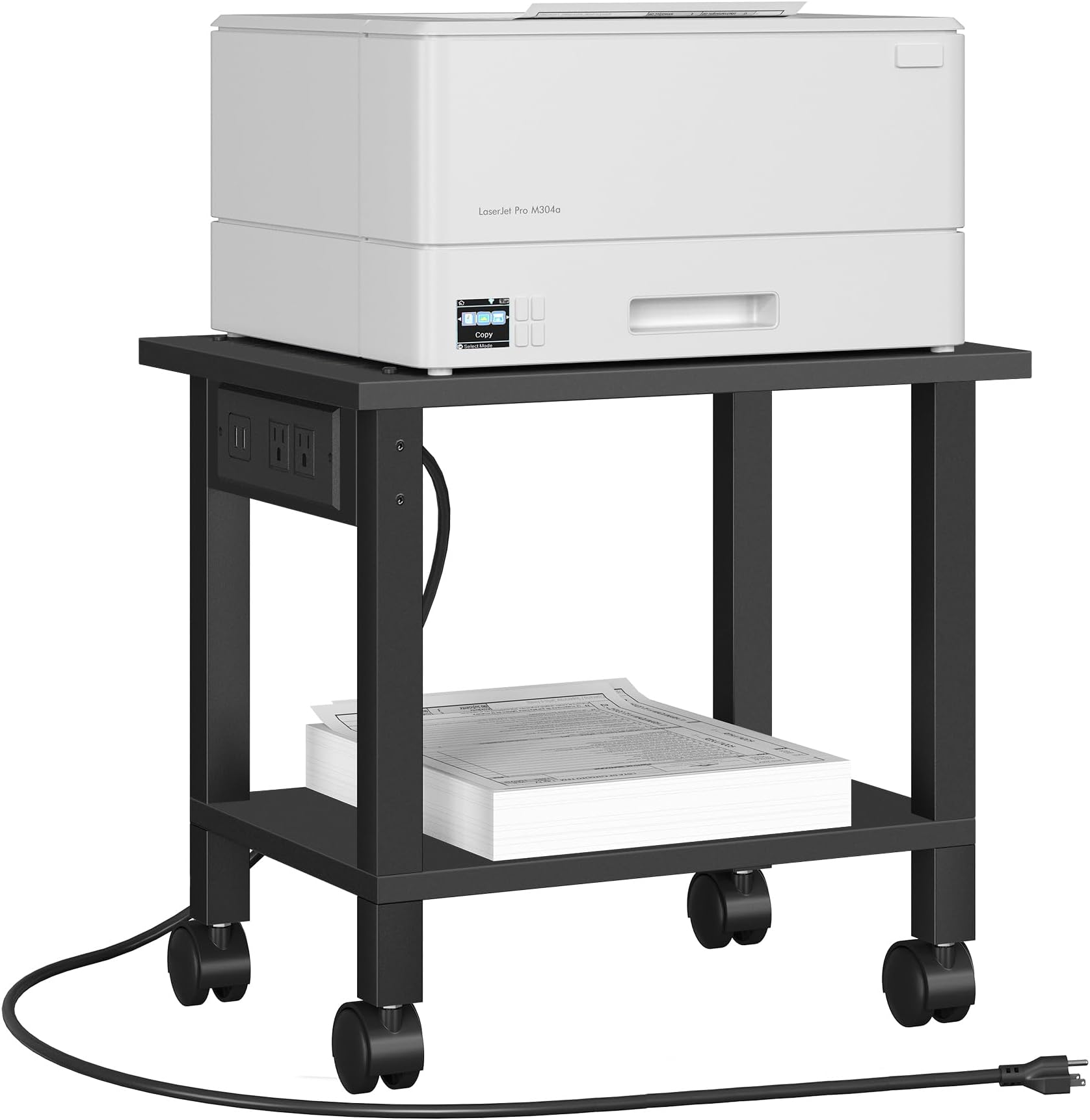 Amazon.com : TUTOTAK 2 Tier Printer Stand, Rolling Printer Cart with ...