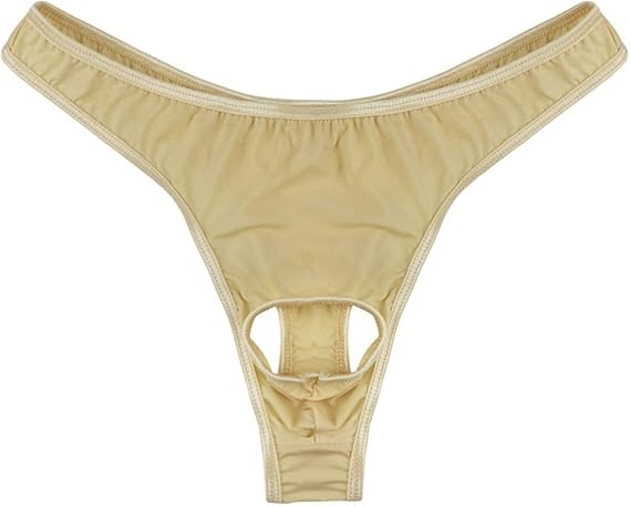 YiZYiF Men's Sexy G-String Underwear Pouch Brief Thong Open Front ...