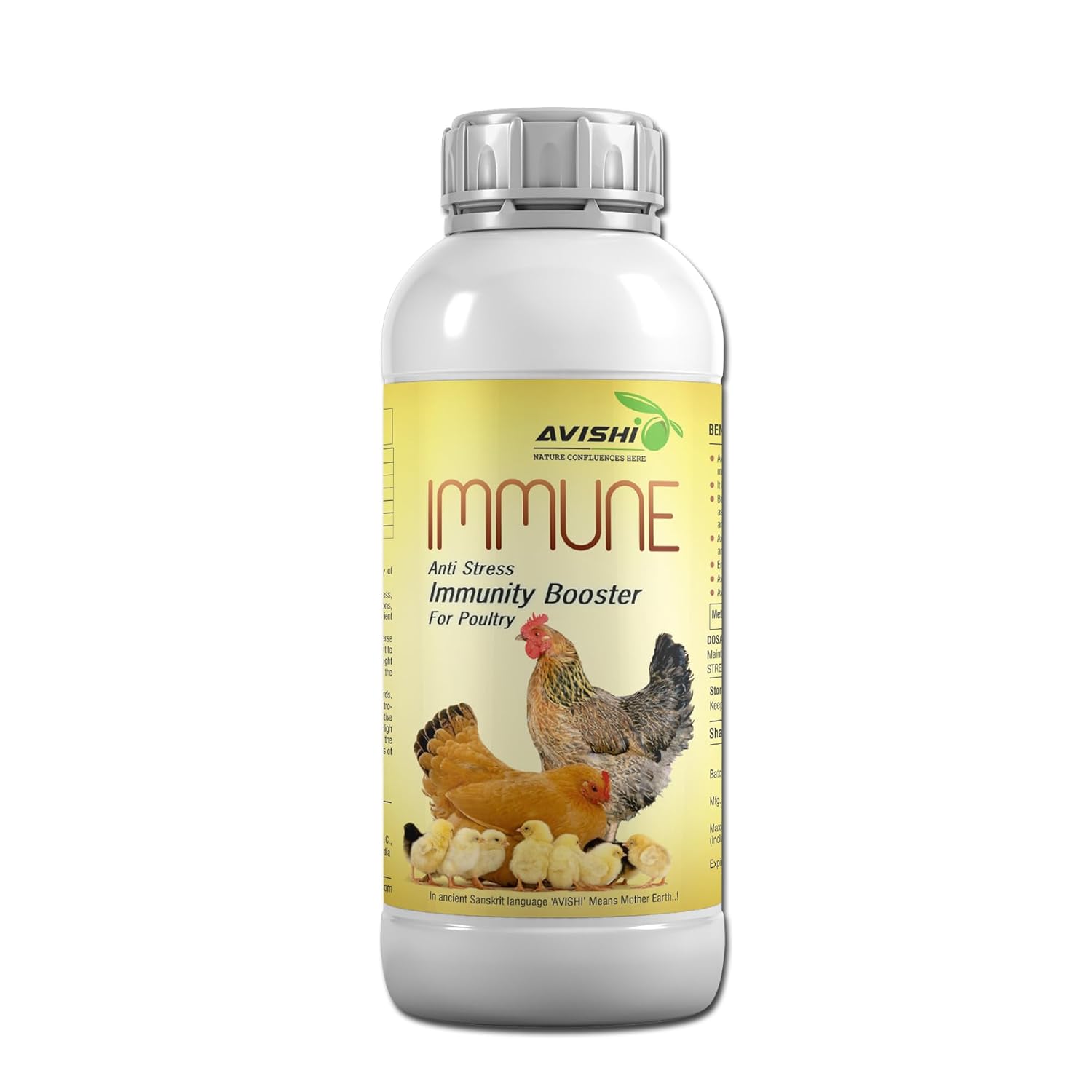 Avishi Immune for Poultry (500 ml) Immunity Booster Anti Stress Bio ...