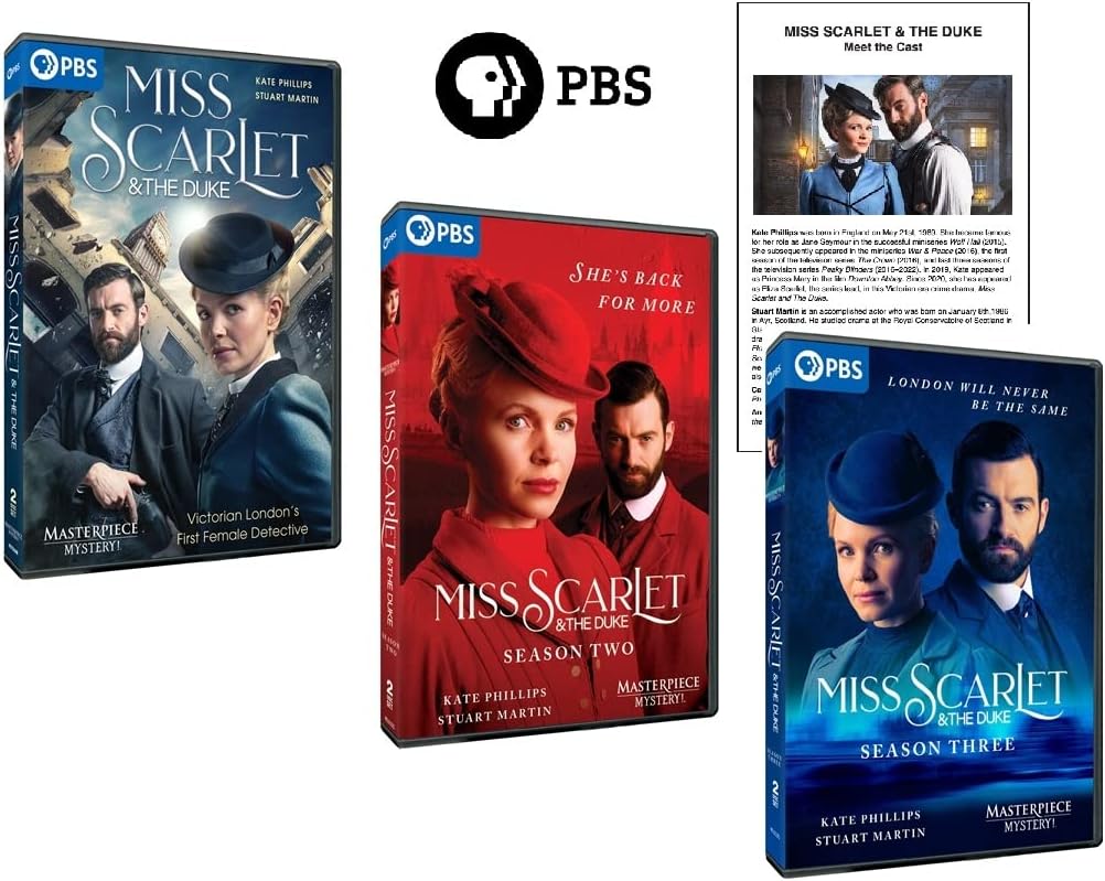 Masterpiece Mystery!: Miss Scarlet And The Duke – Complete Seasons 1, 2 ...