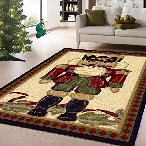 Amazon.com: PR Christmas Rug Holiday Décor Area Rug 3ft4in X 4ft6in ...