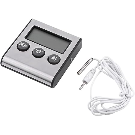 Termómetro digital Lcd para refrigerador, termómetro magnético para congelador con alarma de ...