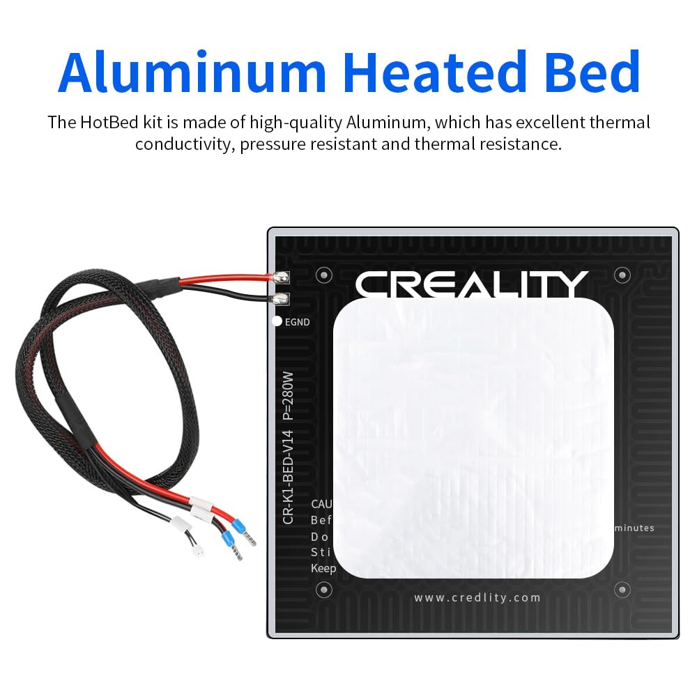 Snapklik.com : Creality 3D K1 Heated Bed Kit 24V 280W, Original Hotbed