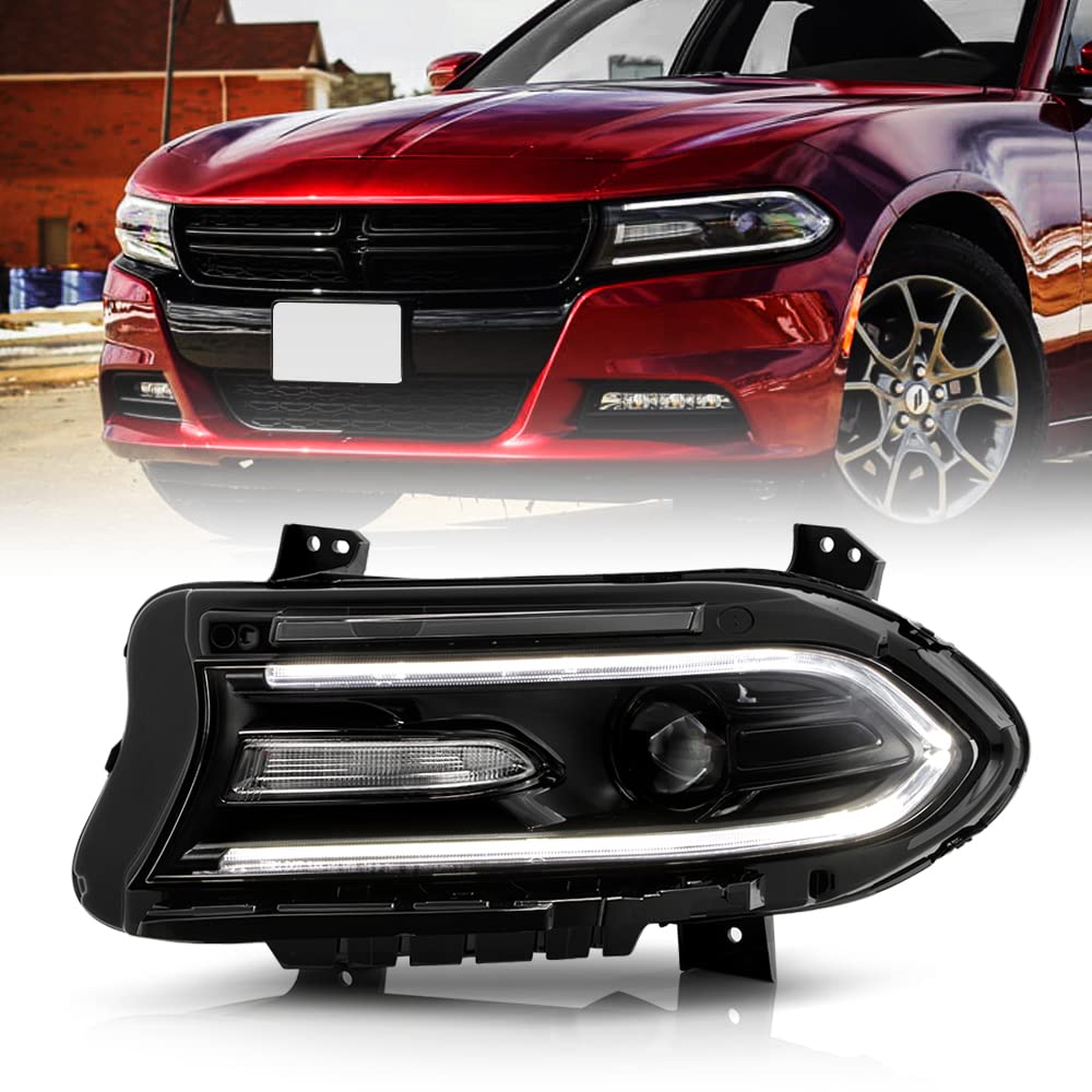 Amazon.com: ACANII - For 2015-2022 Dodge Charger Halogen LED DRL ...
