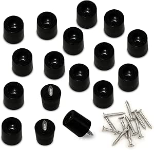 Pack of 16 small rubber cushions, rubber feet, screwable furniture ...