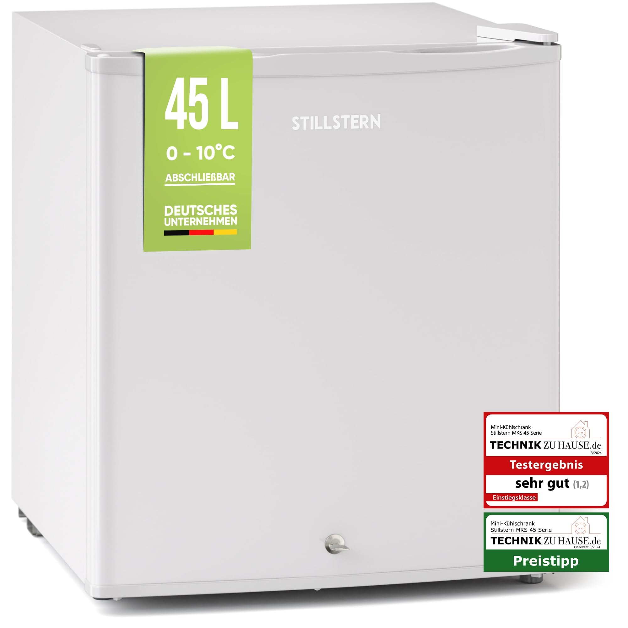 Stillstern Mini Fridge E 45 L with Automatic Defrosting, Lock, Frost ...
