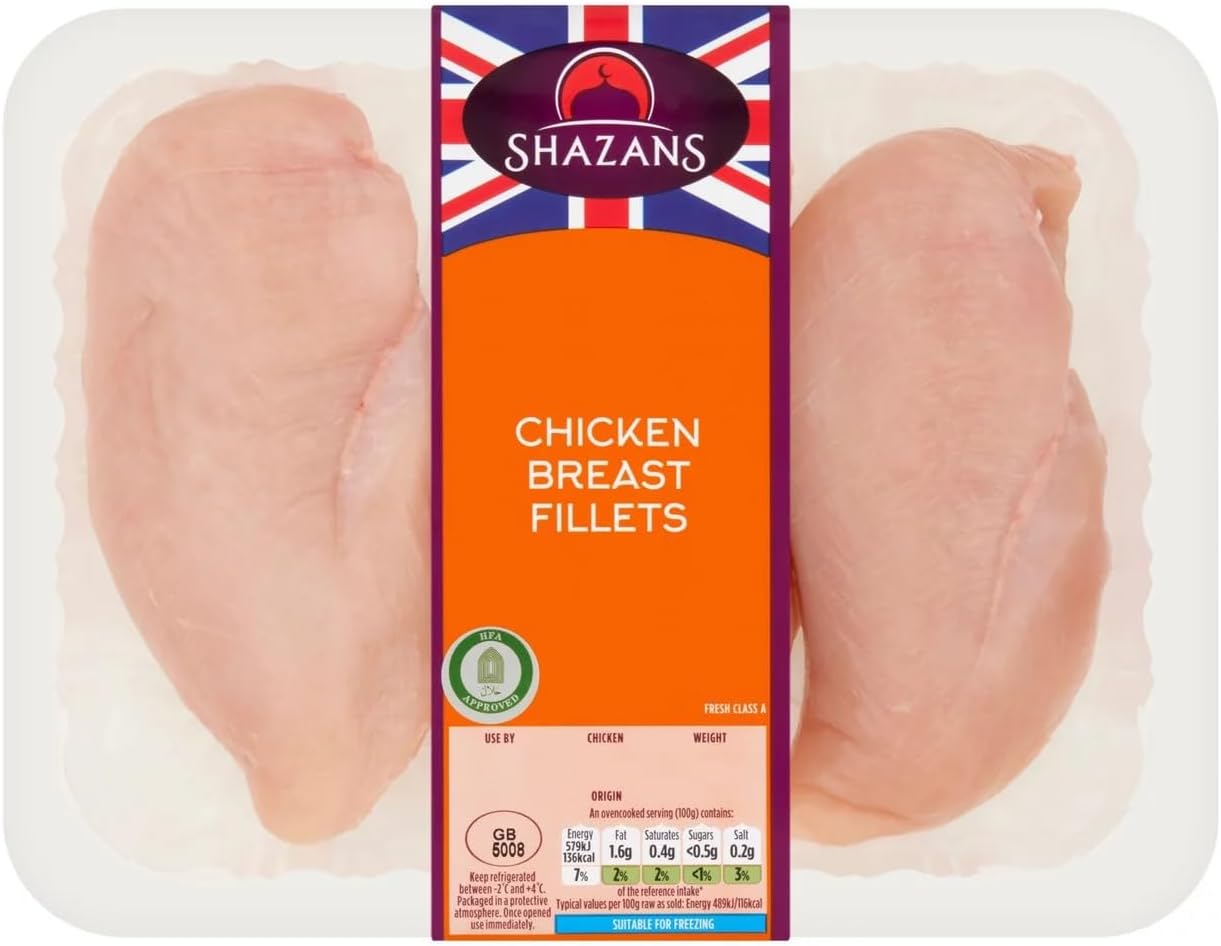 Shazans Halal Chicken Breast Fillets 650g : Amazon.co.uk: Grocery