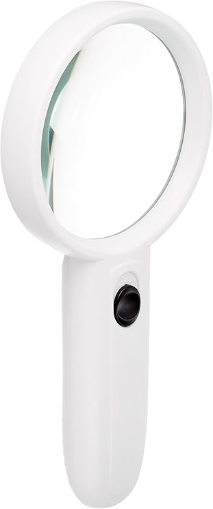 Amazon.co.jp: TSK 手持ちルーペ 倍率2.5倍 レンズ径75mm LEDライト付き L-75 : 文房具・オフィス用品