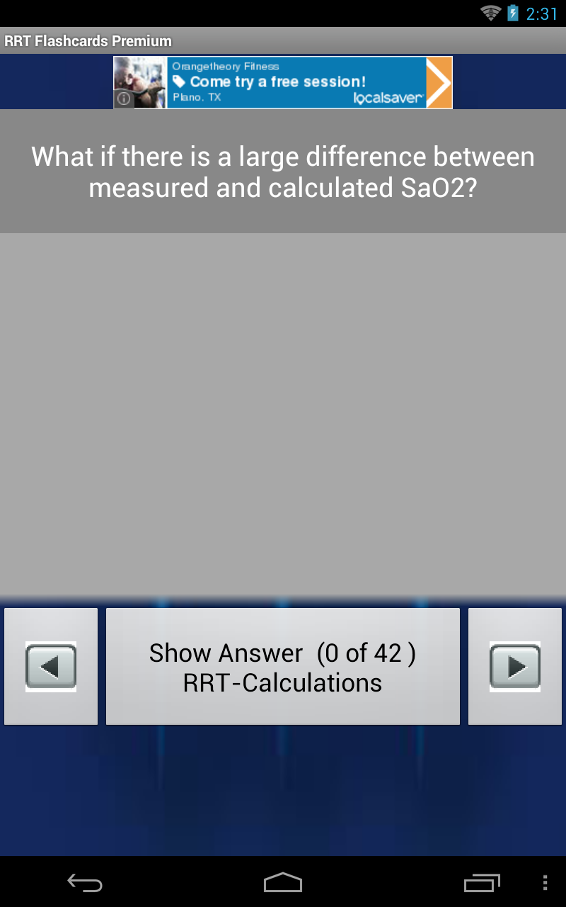 RRT Flashcards Premium - App on Amazon Appstore
