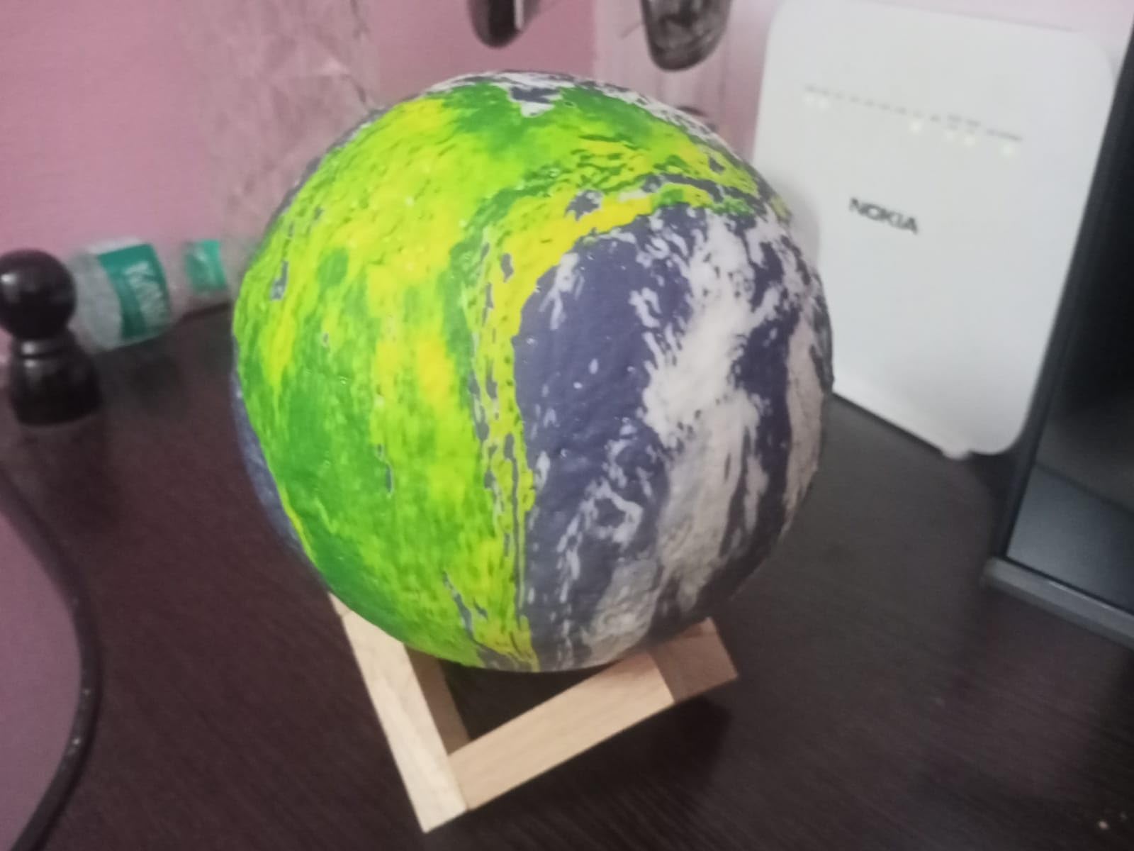 Buy Desidiya Earth Lamp 16 Colors 3D Print LED Earth Light with Stand ...