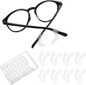 16 Pairs Silicone Glasses Ear Clip Safety Anti-slip Temple Tips Soft ...