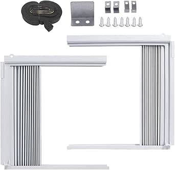Amazon.com: Window Air Conditioner Side Panels with Frame Double Layer ...