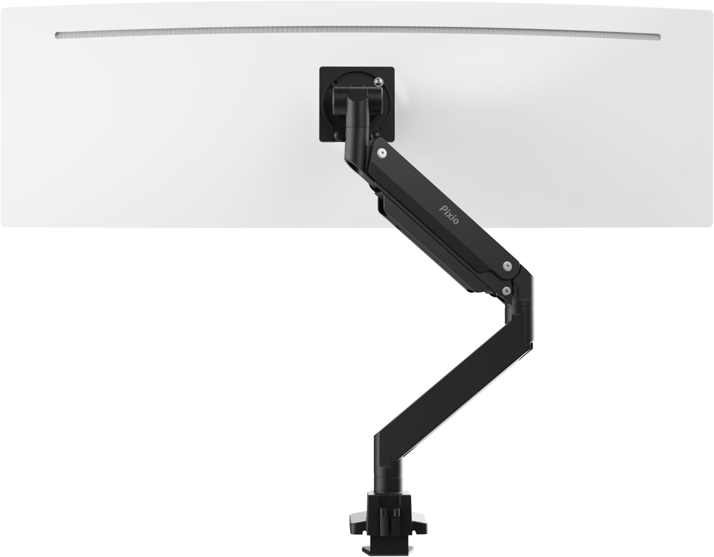 Amazon.com: Pixio PS1D Wave White Dual Monitor Arm Stand Desk Mount ...