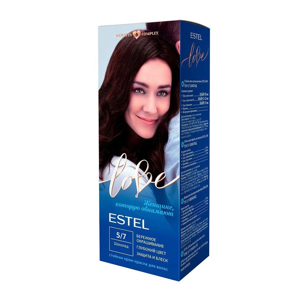 Amazon.com : Estel Professional Hair Color Cream Love Ton, 50 ml./1.6 ...
