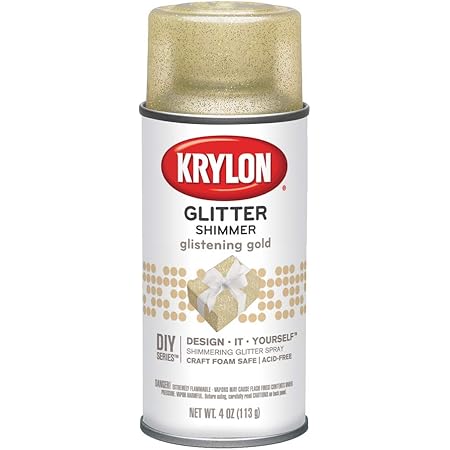 Amazon.com: Krylon I00401 Glitter Aerosol Spray, Glistening Gold : Arts ...